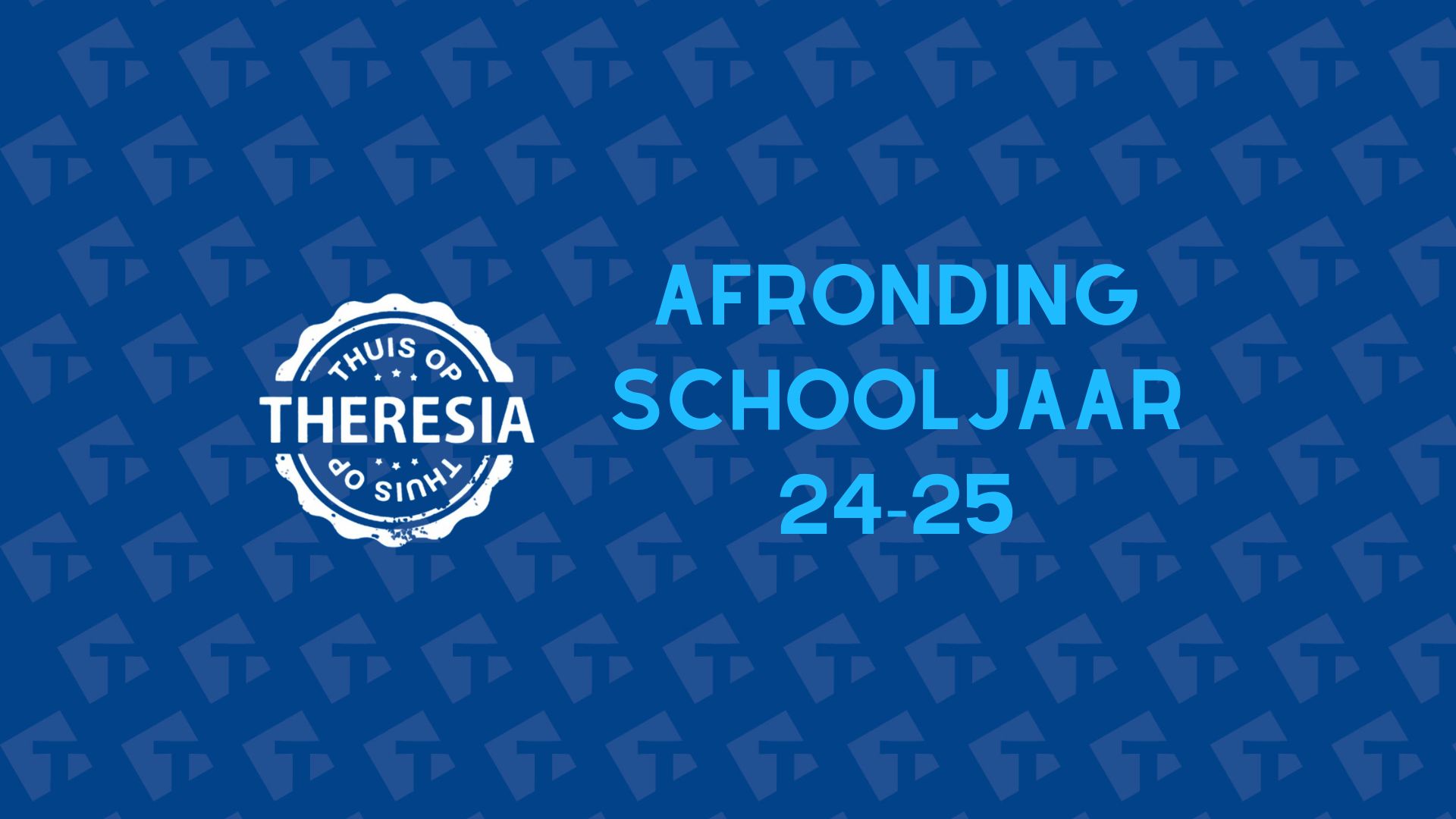 Afronding van het schooljaar - Theresialyceum
